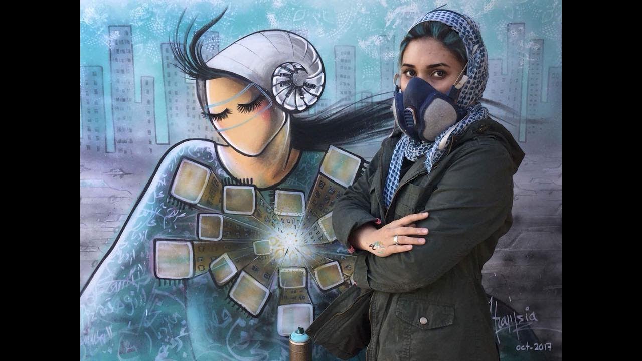 Shamsia Hassani, artista afgana que refleja en sus obras la libertad
